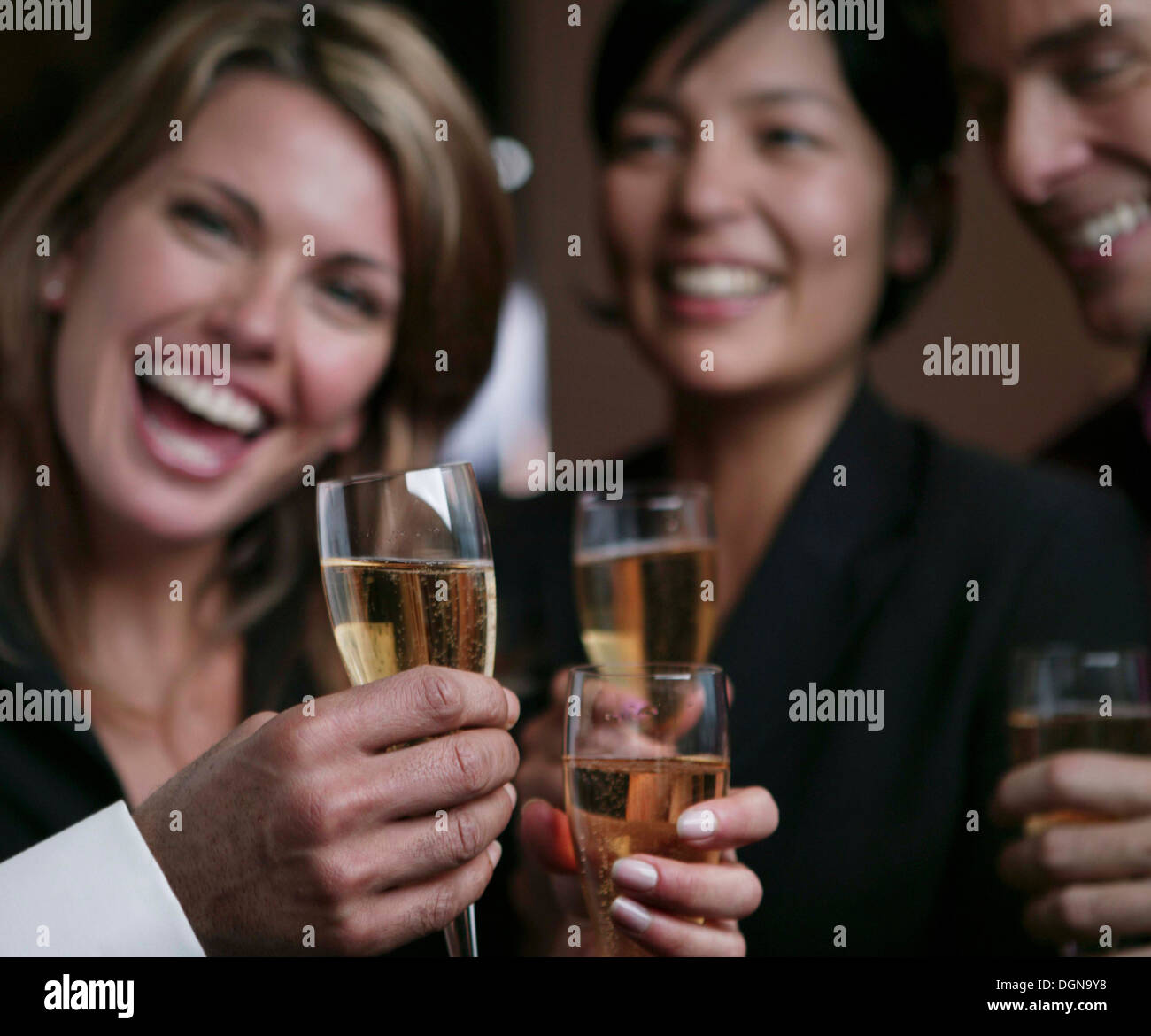 Group young colleagues in hi-res stock photography and images - Alamy