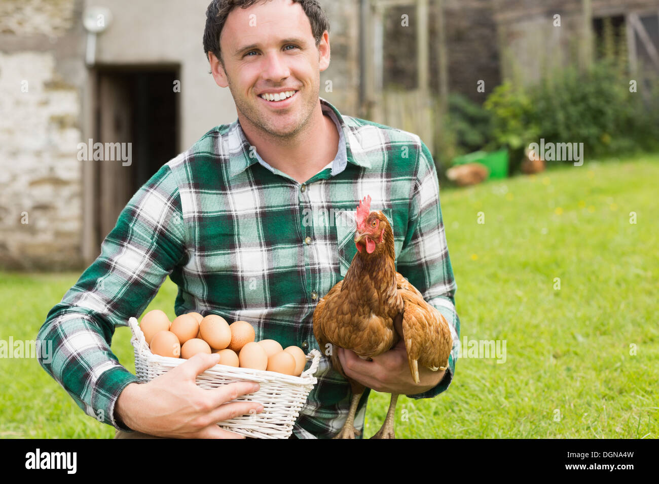 Happy chicken hi-res stock photography and images - Alamy