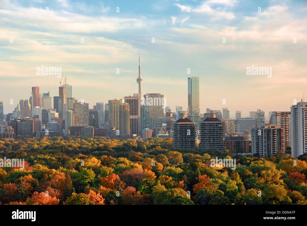 Toronto downtown and midtown landscape in autumn Stock Photo: 61934643 ...