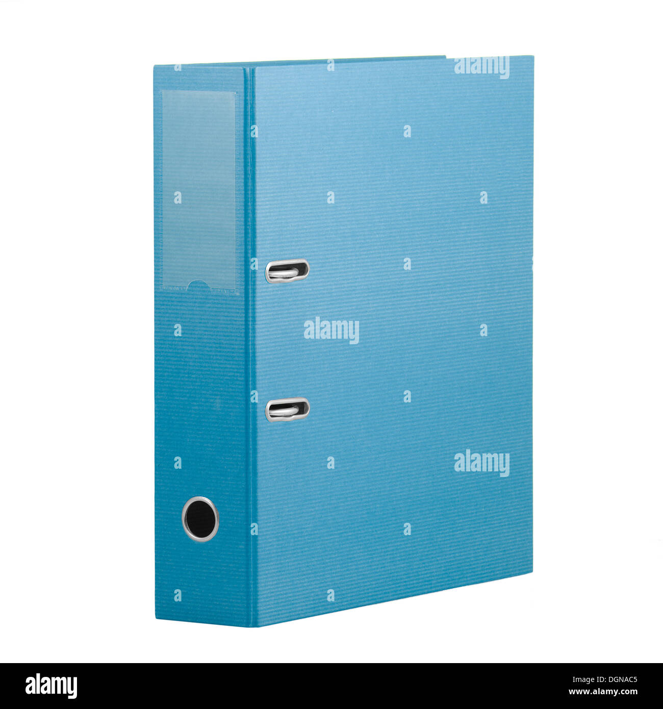 One blue binder isolated on white background Stock Photo - Alamy