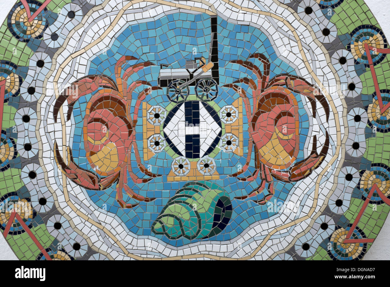 Town Mural with Shellfish Whitstable Stock Photo - Alamy