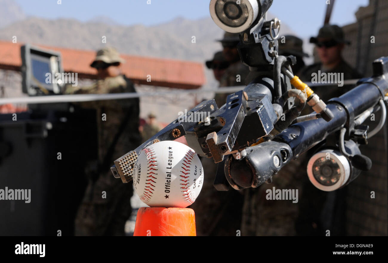 A soldier maneuvered a Talon Robot, designed to defeat improvised ...
