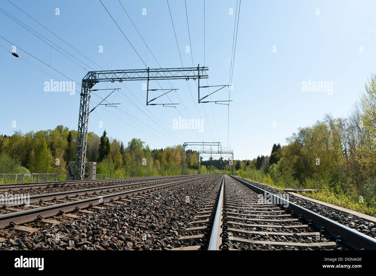 Rail railroad railway blue hi-res stock photography and images - Alamy