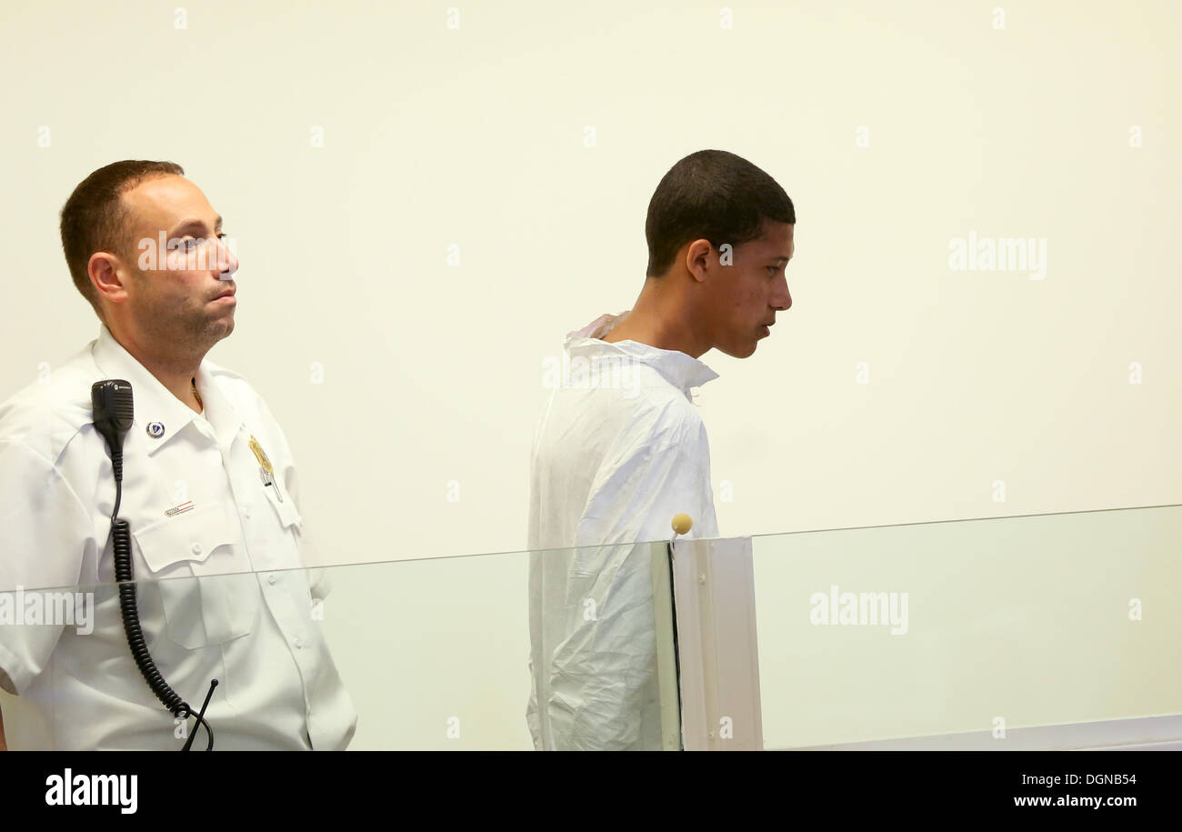 Salem, Massachusetts, USA. 23rd Oct, 2013. 14-year-old Philip Chism is ...