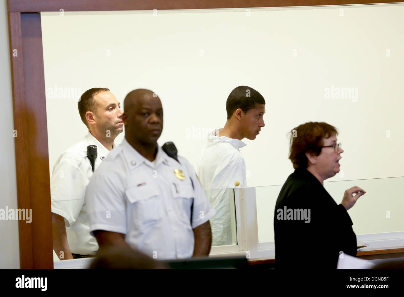 Salem, Massachusetts, USA. 23rd Oct, 2013. 14-year-old Philip Chism is ...