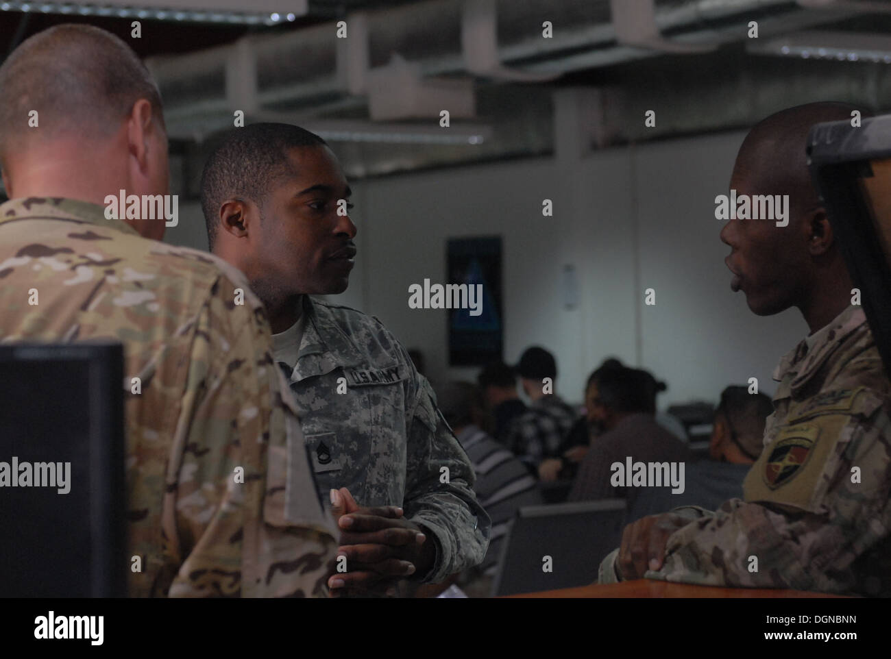 Sgt. 1st Class Tavares A. Stephens, an outbound operations sergeant ...