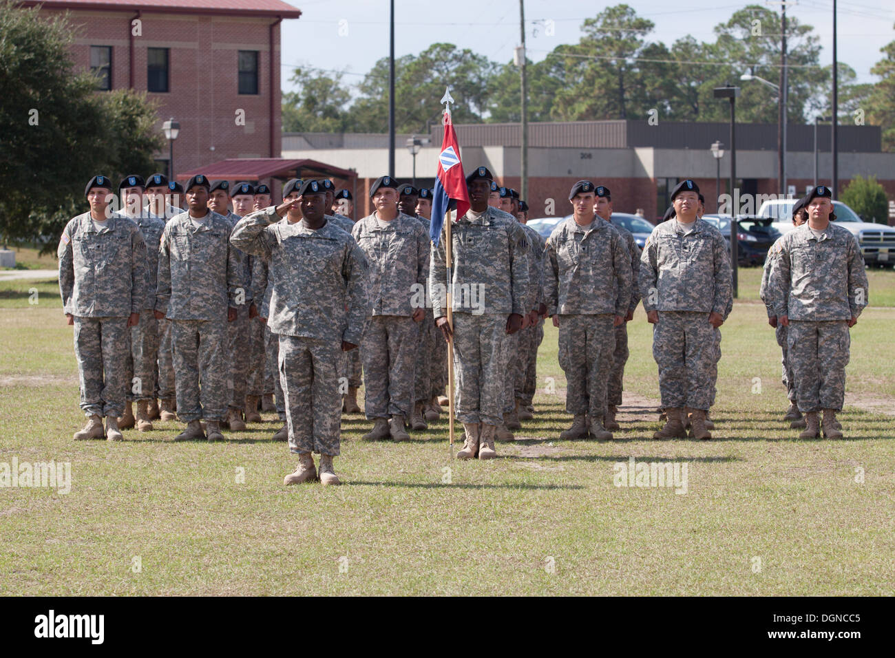 First Sergeant James Hall reports for the first time as the Division ...