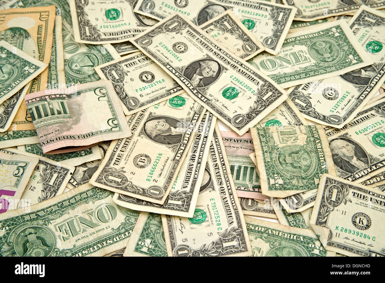 Money spread out hi-res stock photography and images - Alamy