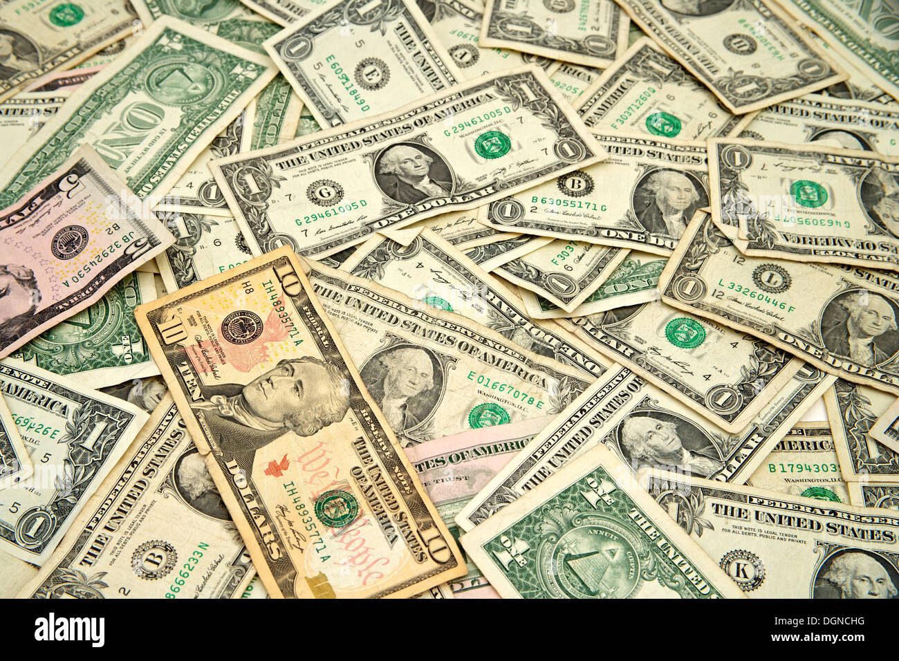 Money spread out hi-res stock photography and images - Alamy
