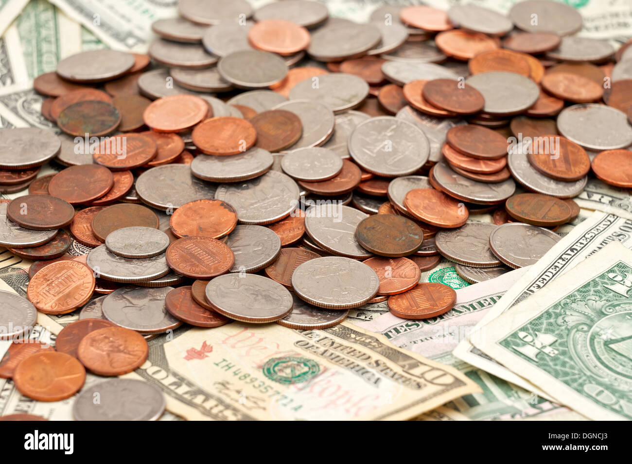 Pile dime hi-res stock photography and images - Alamy