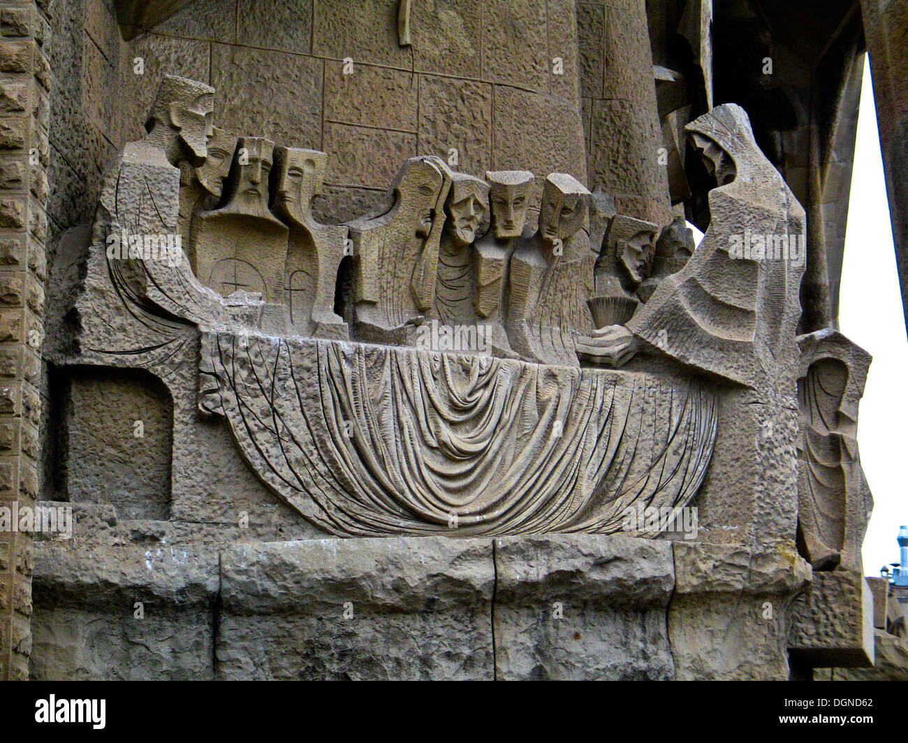 Sagrada Família, Passion Façade at Sagrada Familia,The Last Supper of ...