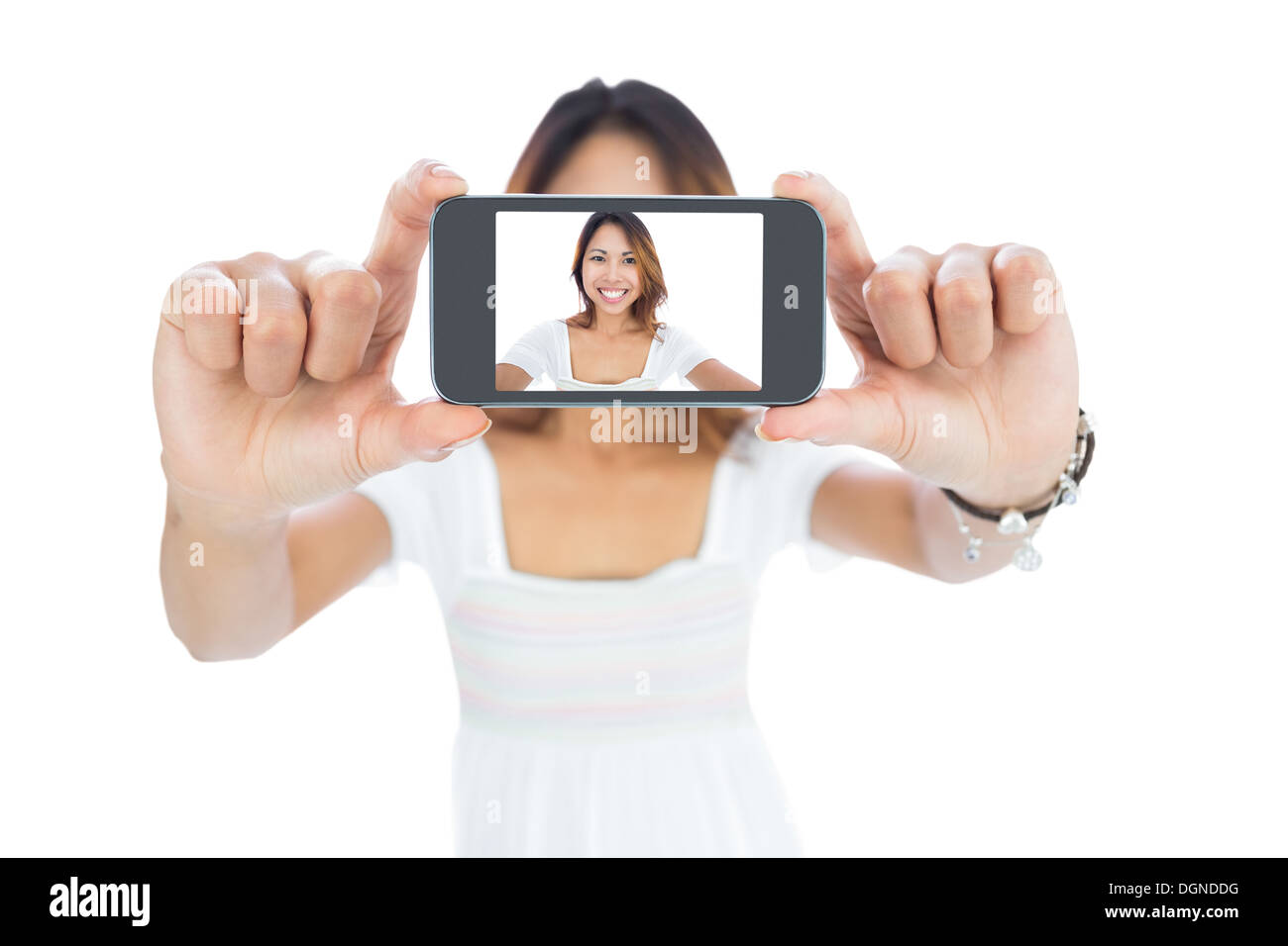Taking selfie asian woman hi-res stock photography and images - Alamy