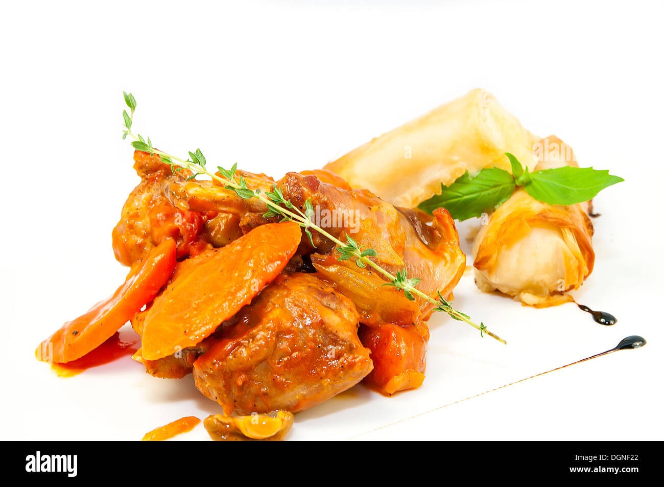 Traditional rabbit stew Cut Out Stock Images & Pictures - Alamy