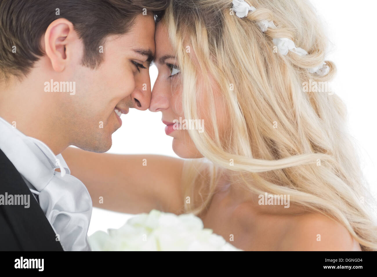 Couple in love face to face hi-res stock photography and images - Alamy