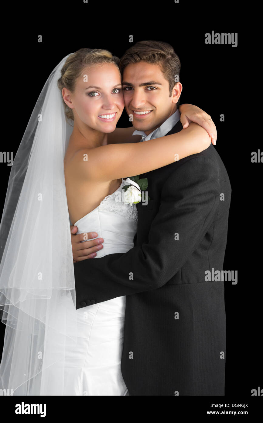 Beautiful bride groom hugging hi-res stock photography and images - Alamy
