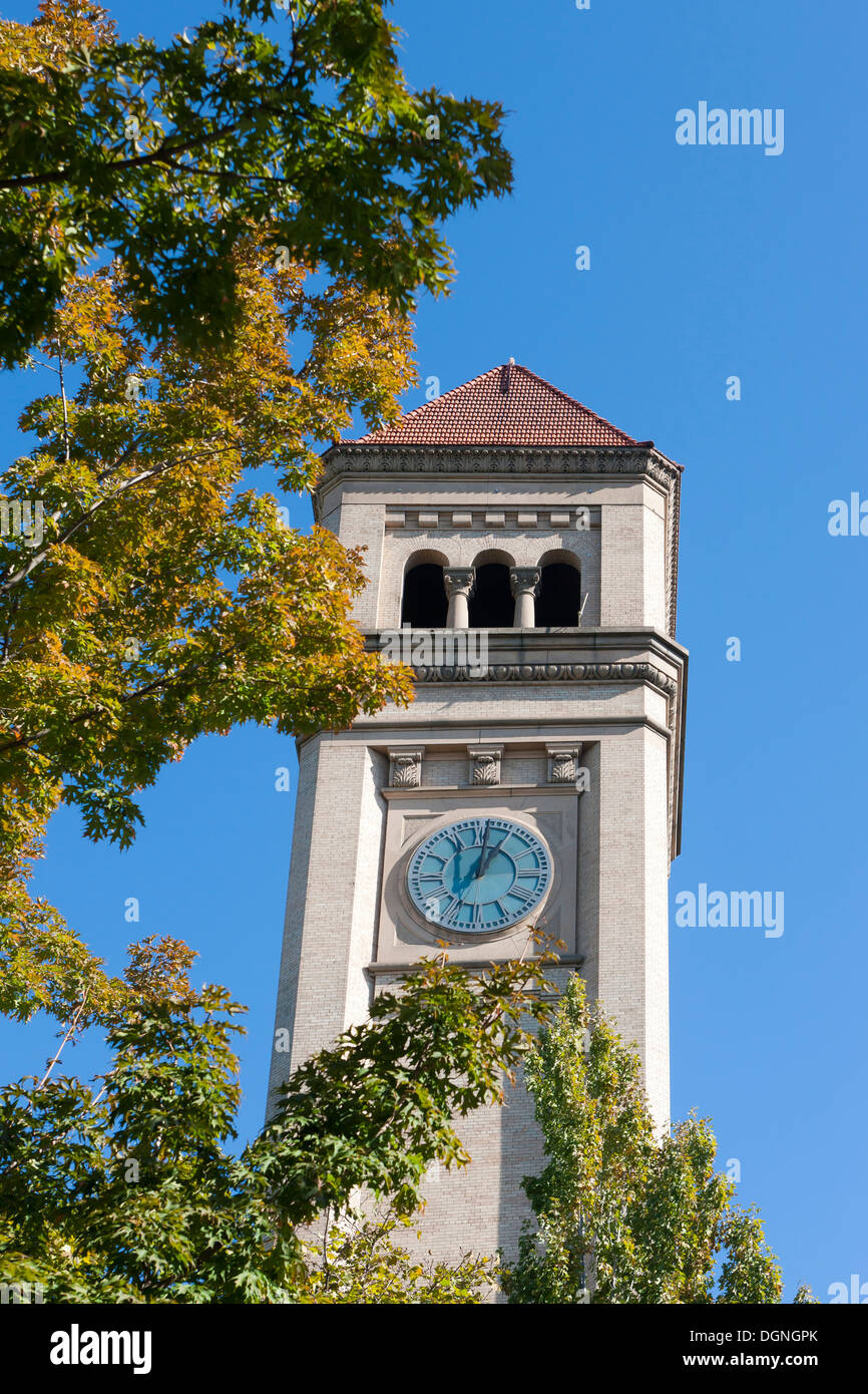 Spokane clock tower hi-res stock photography and images - Alamy