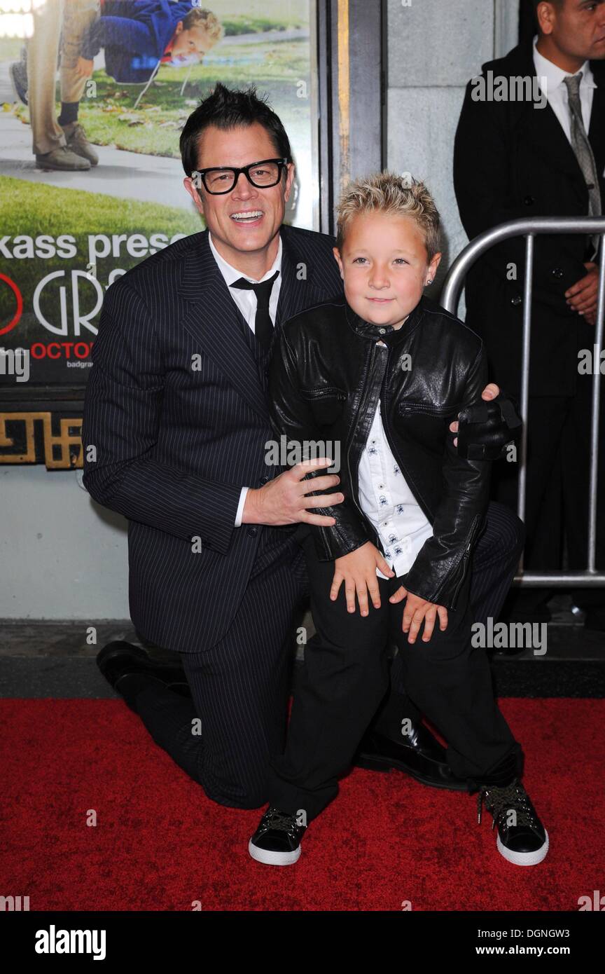 Los Angeles, CA, USA. 23rd Oct, 2013. Johnny Knoxville, Jackson Nicoll ...