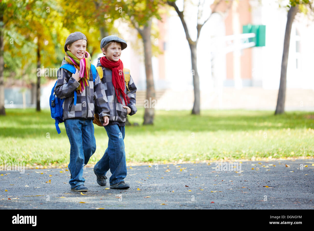 Happy schoolboys hi-res stock photography and images - Alamy