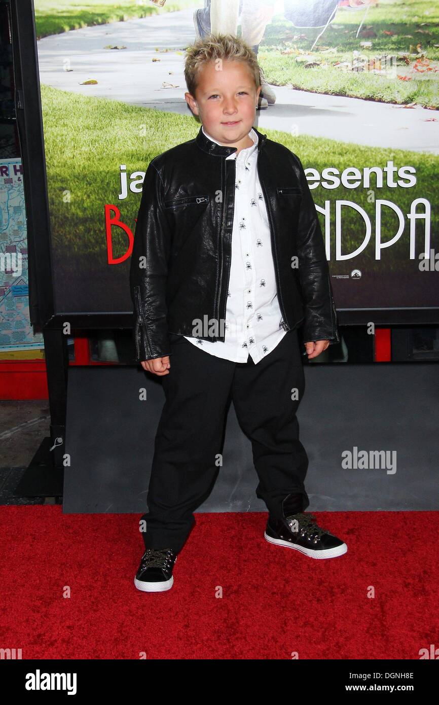 Los Angeles, California, USA. 23rd Oct, 2013. Jackson Nicoll arrives at ...