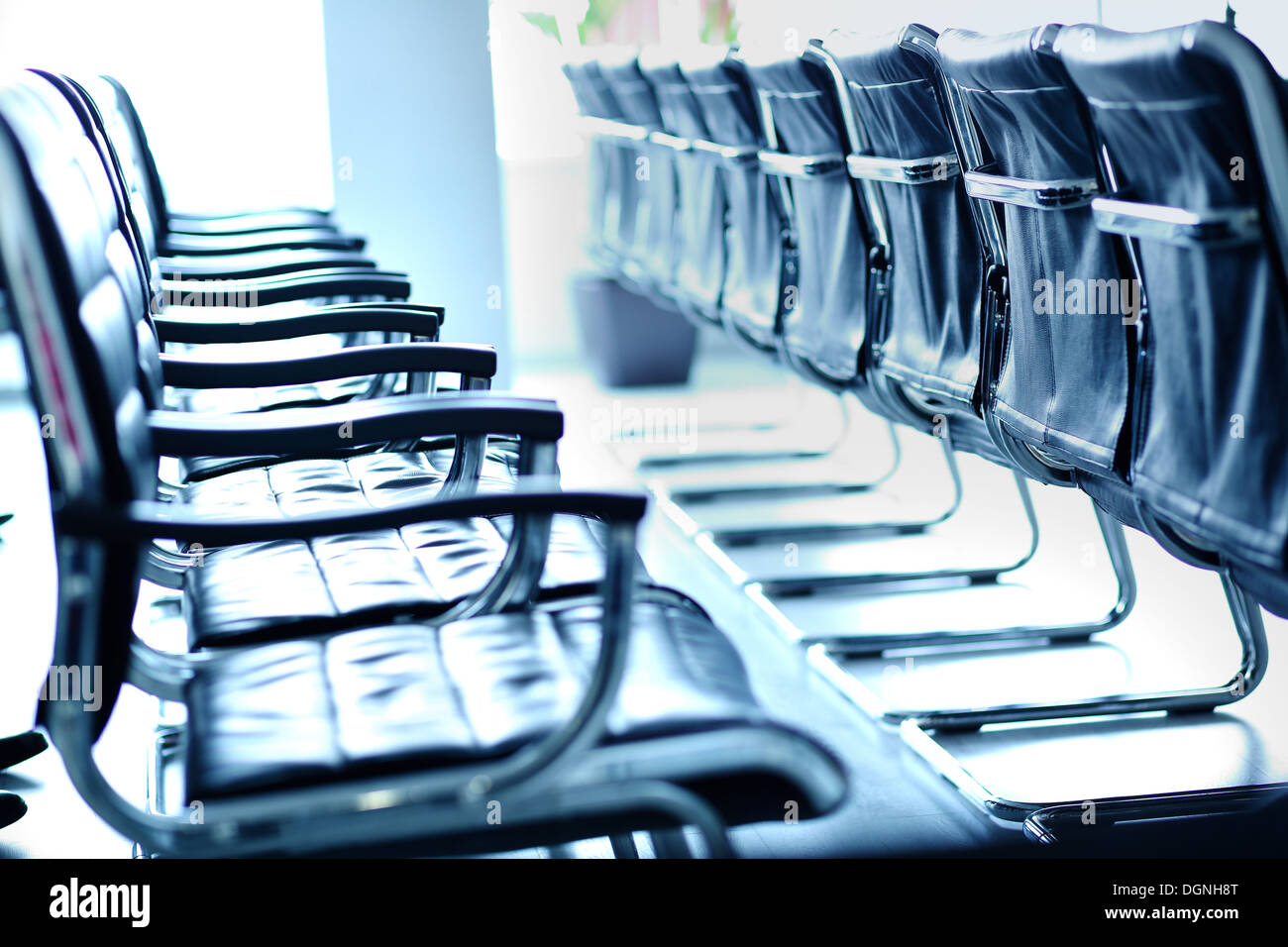 Rows of chairs in conference hall Stock Photo - Alamy