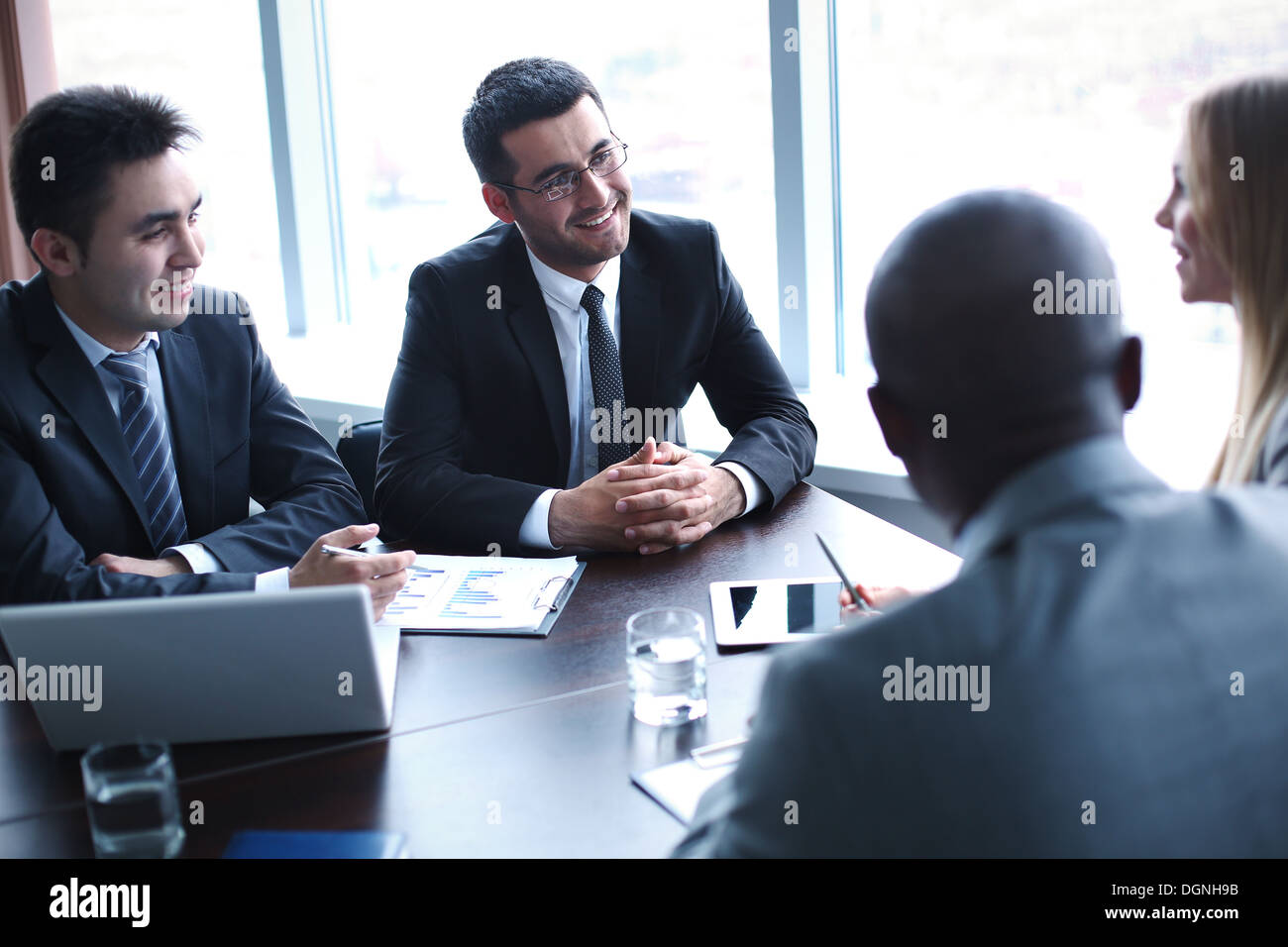 Business people interacting hi-res stock photography and images - Alamy