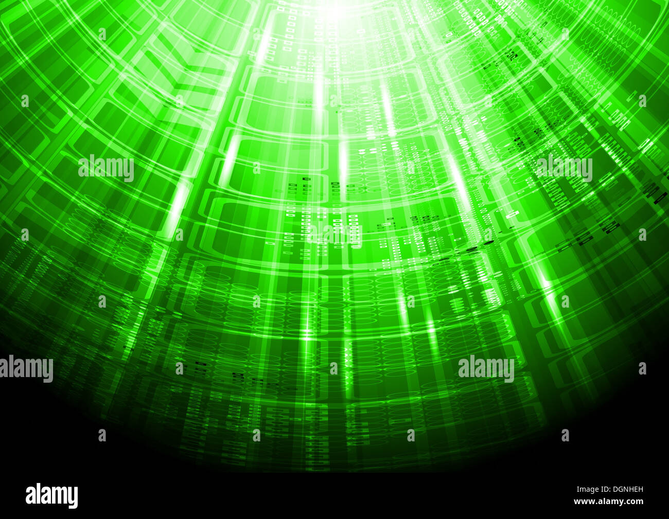 Green hi-tech background. Eps 10 vector illustration Stock Photo - Alamy