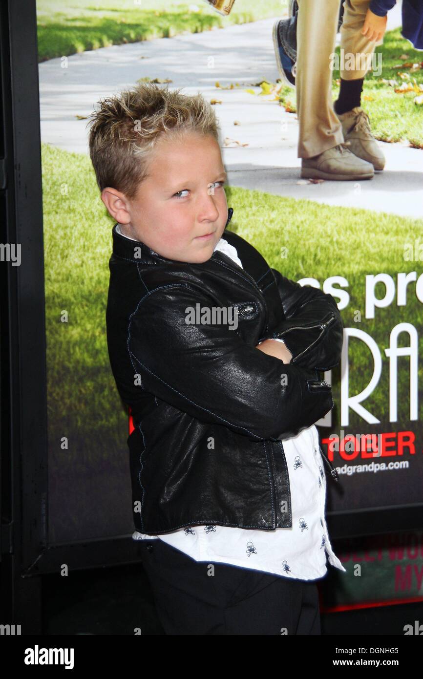 Los Angeles, California, USA. 23rd Oct, 2013. Jackson Nicoll arrives at ...