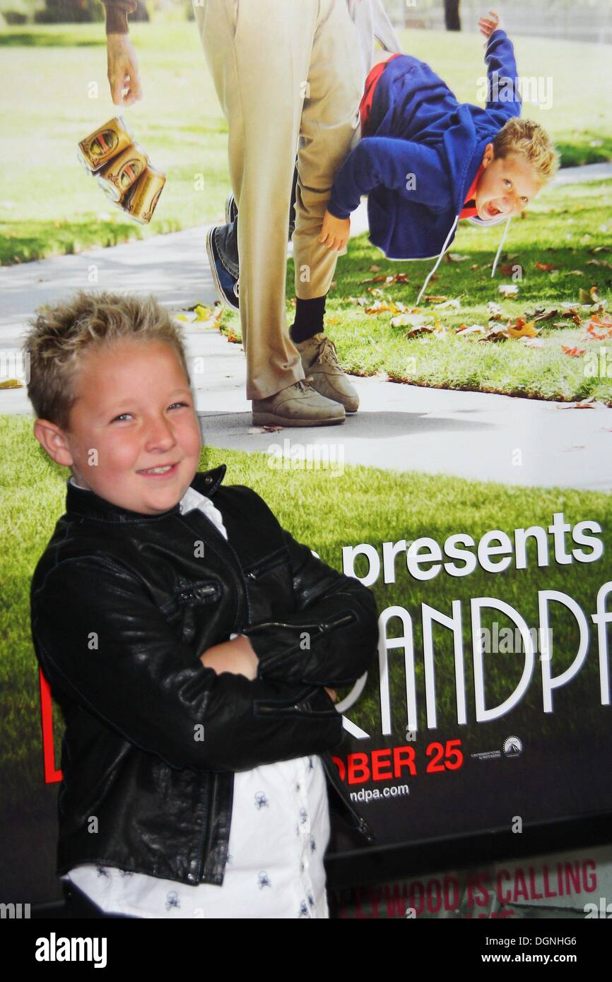 Los Angeles, California, USA. 23rd Oct, 2013. Jackson Nicoll arrives at ...
