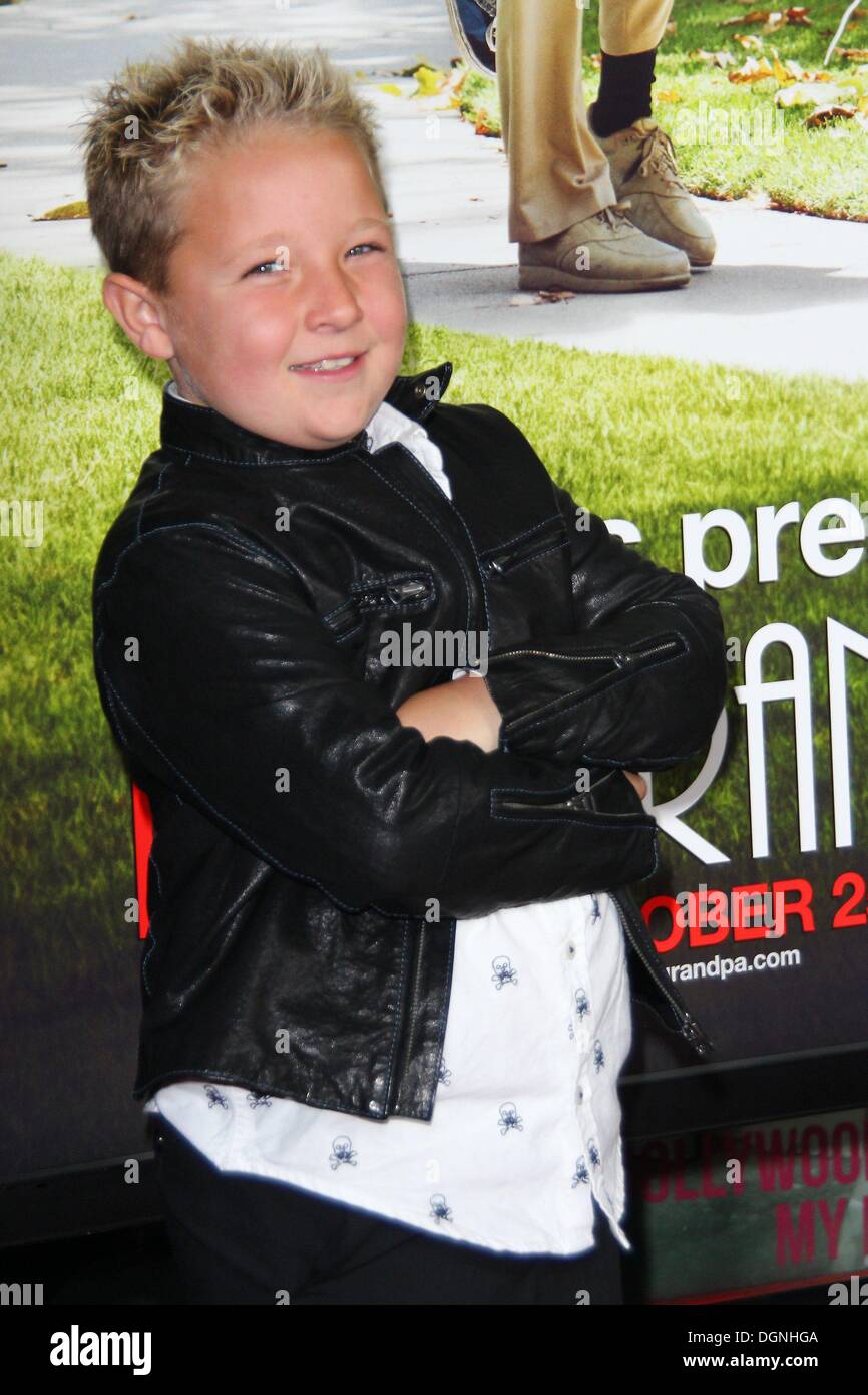 Los Angeles, California, USA. 23rd Oct, 2013. Jackson Nicoll arrives at ...