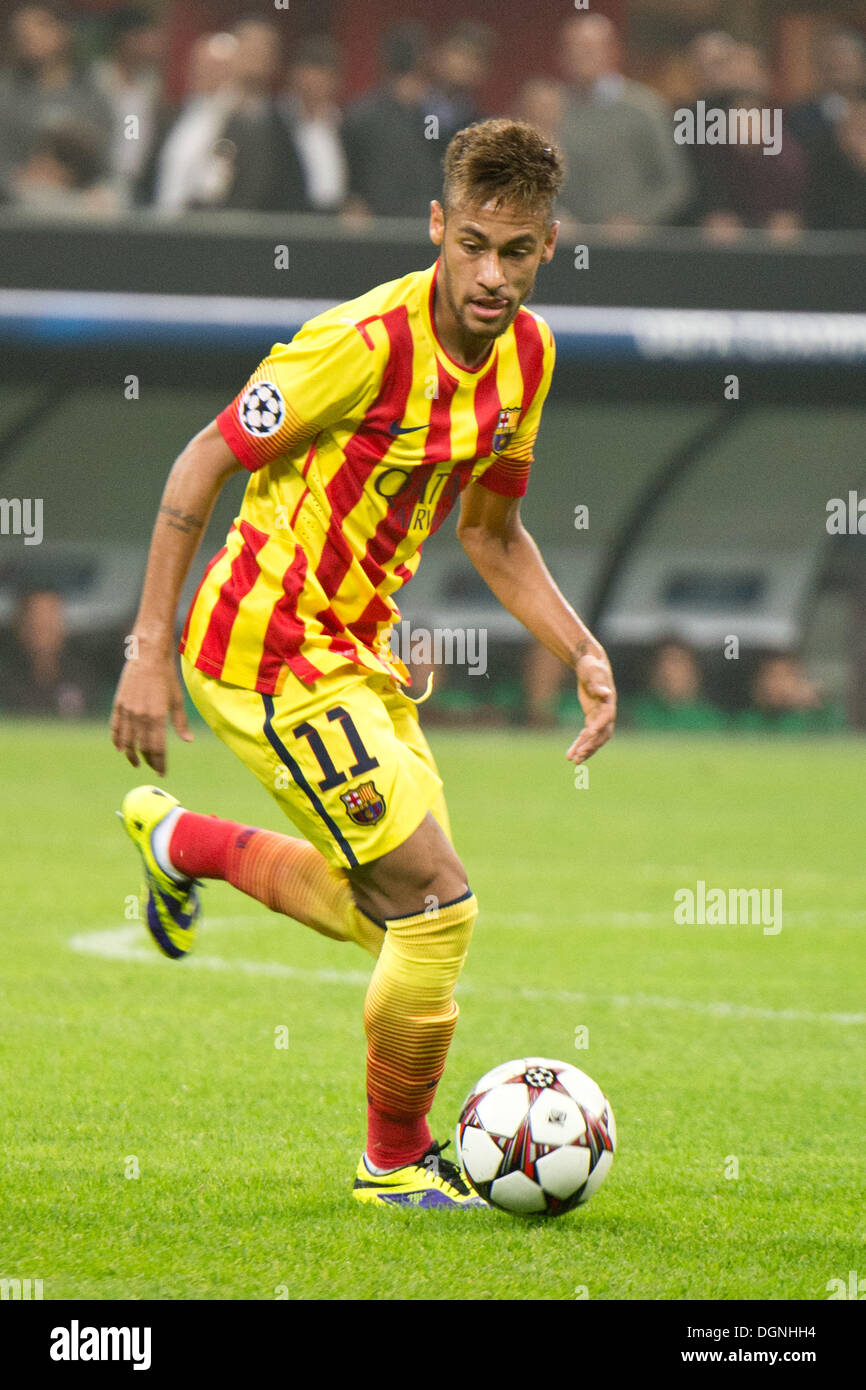 Milan, Italy. 22nd Oct, 2013. Neymar (Barcelona) Football / Soccer ...