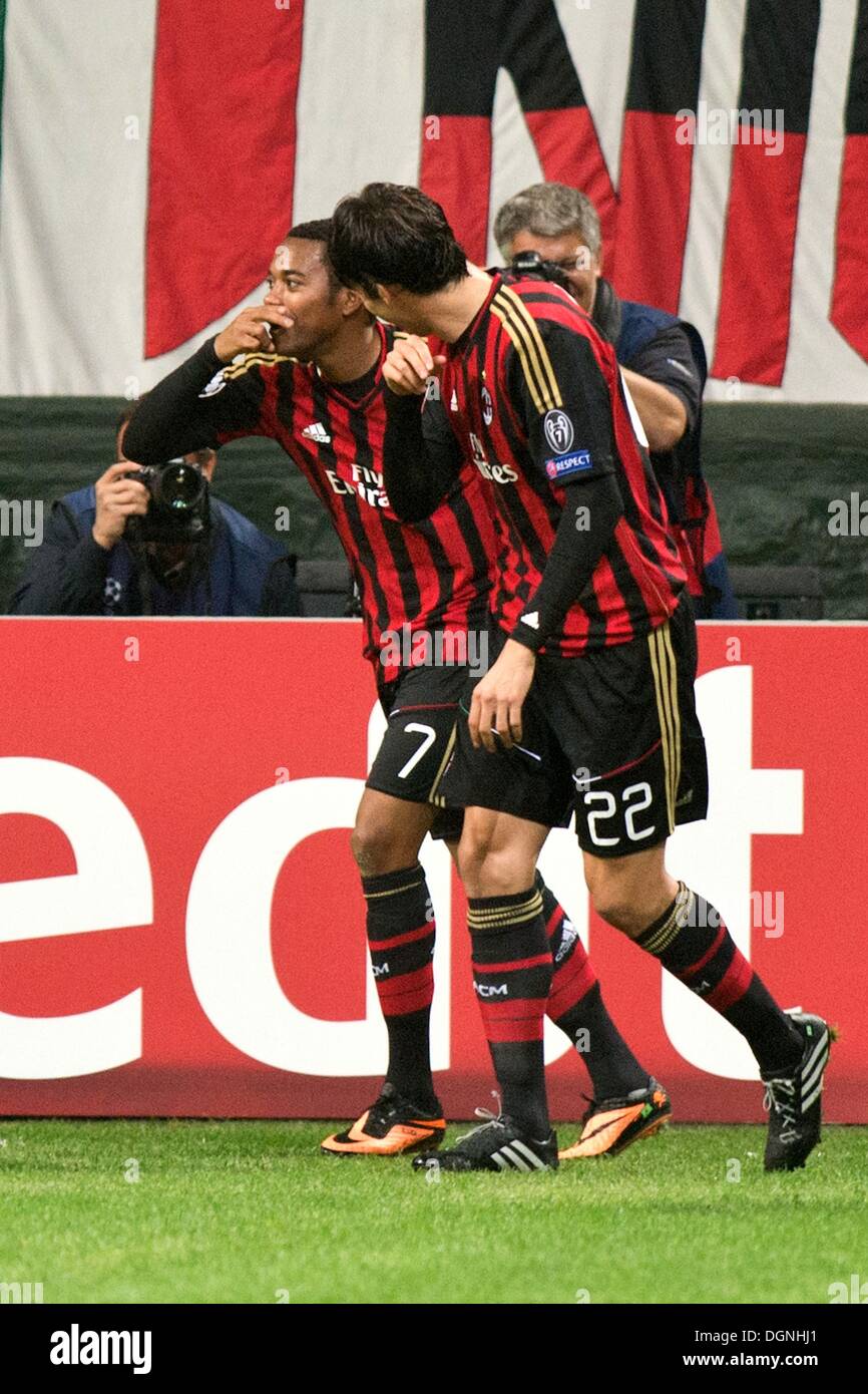 Milan, Italy. 22nd Oct, 2013. (L-R) Robinho, Kaka (Milan) Football ...
