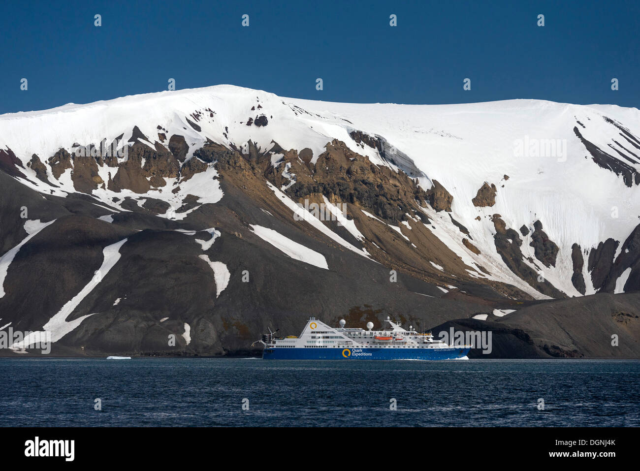 MS Ocean Diamond, expedition cruise ship, Deception Island, South ...