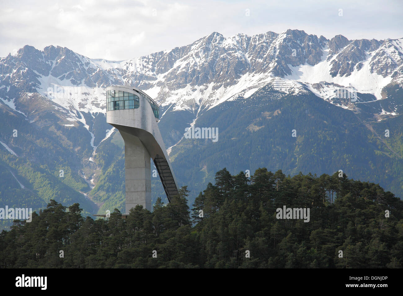 Bergisel ski jump tower hi-res stock photography and images - Alamy