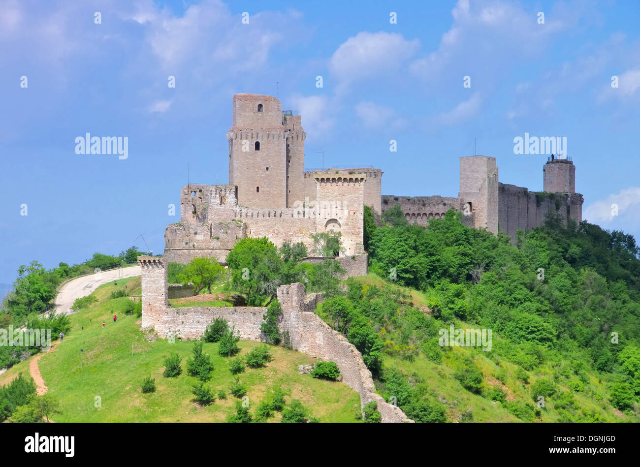Assisi Burg - Assisi castle 07 Stock Photo - Alamy