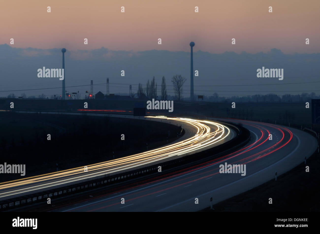 A38 motorway near Leipzig, Saxony Stock Photo - Alamy