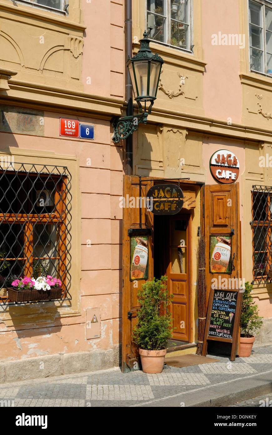 Prague cafe view hi-res stock photography and images - Alamy