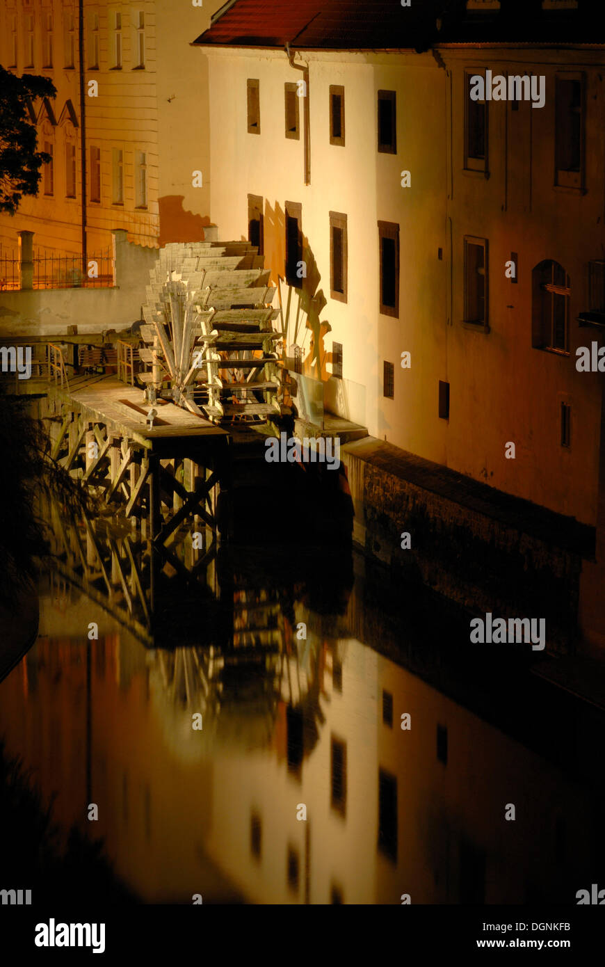 Illuminated water mill hi-res stock photography and images - Alamy