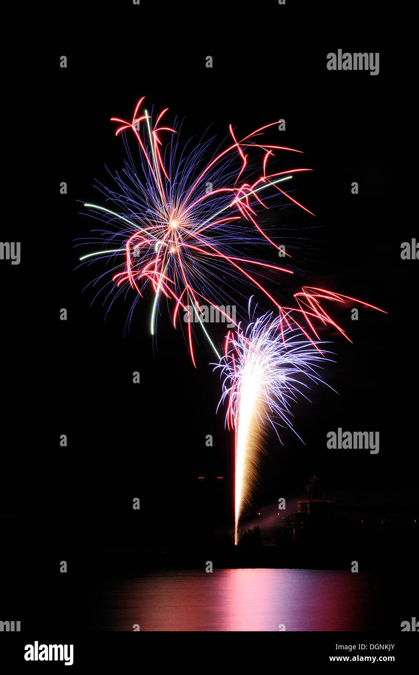 Fireworks pyro games festival ferropolis hi-res stock photography and ...