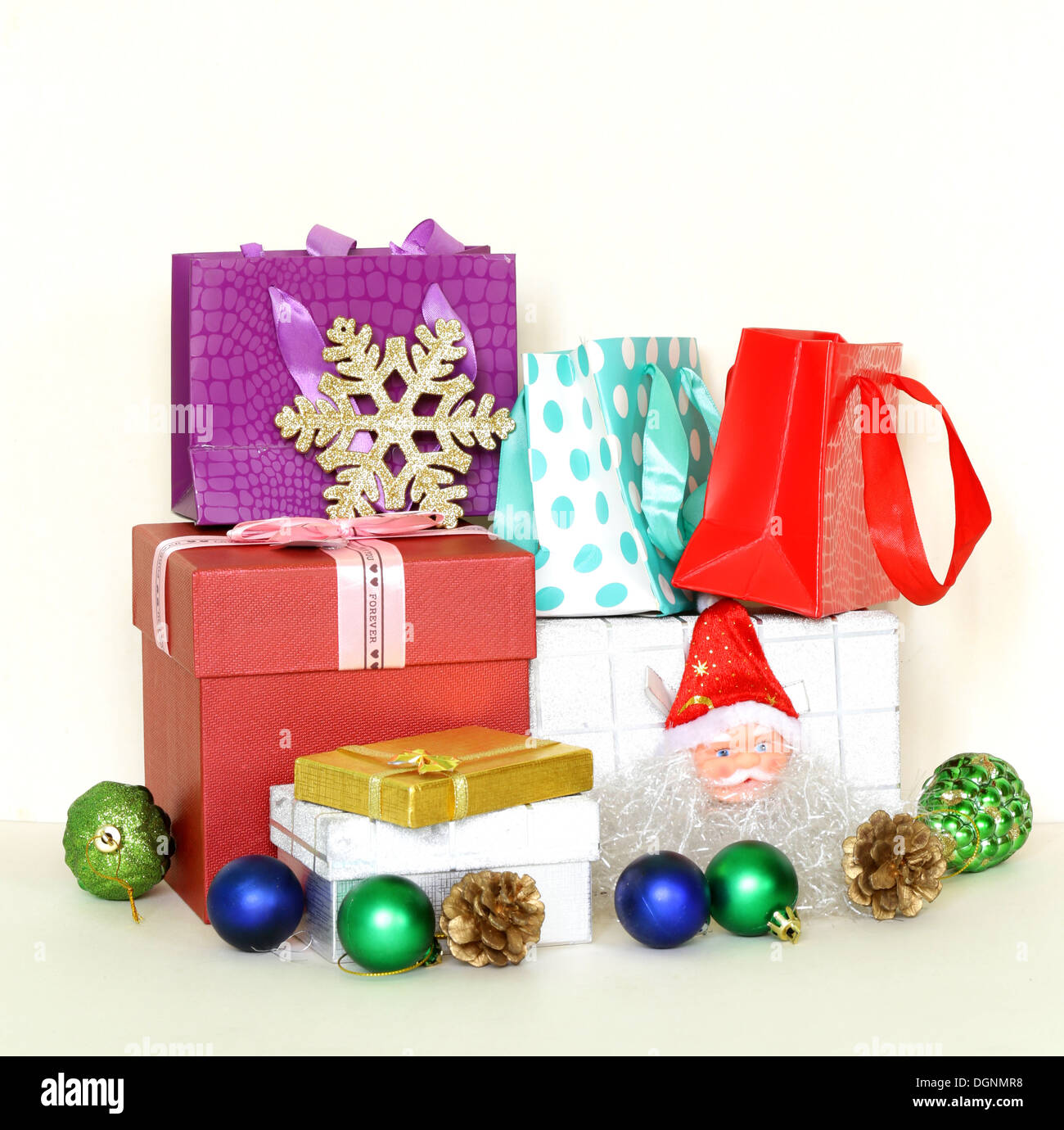 Many gift boxes hi-res stock photography and images - Alamy