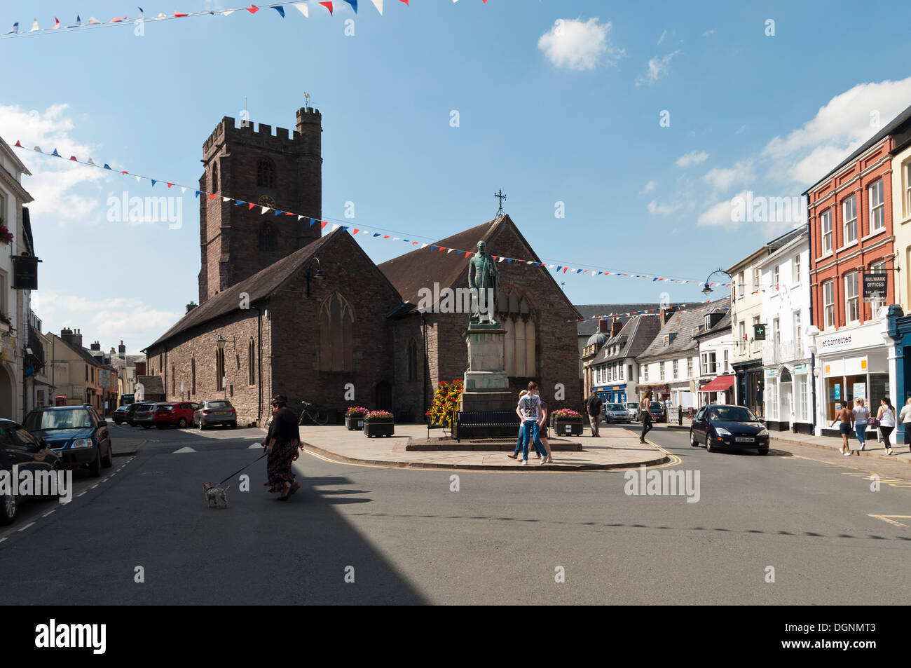 Brecon town centre hi-res stock photography and images - Alamy