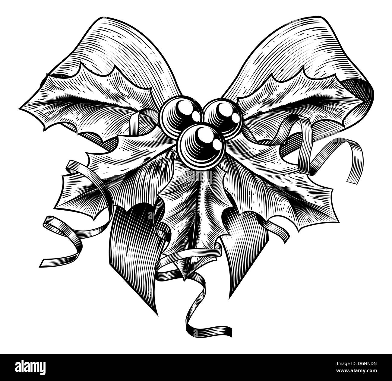 Christmas woodcut hi-res stock photography and images - Alamy