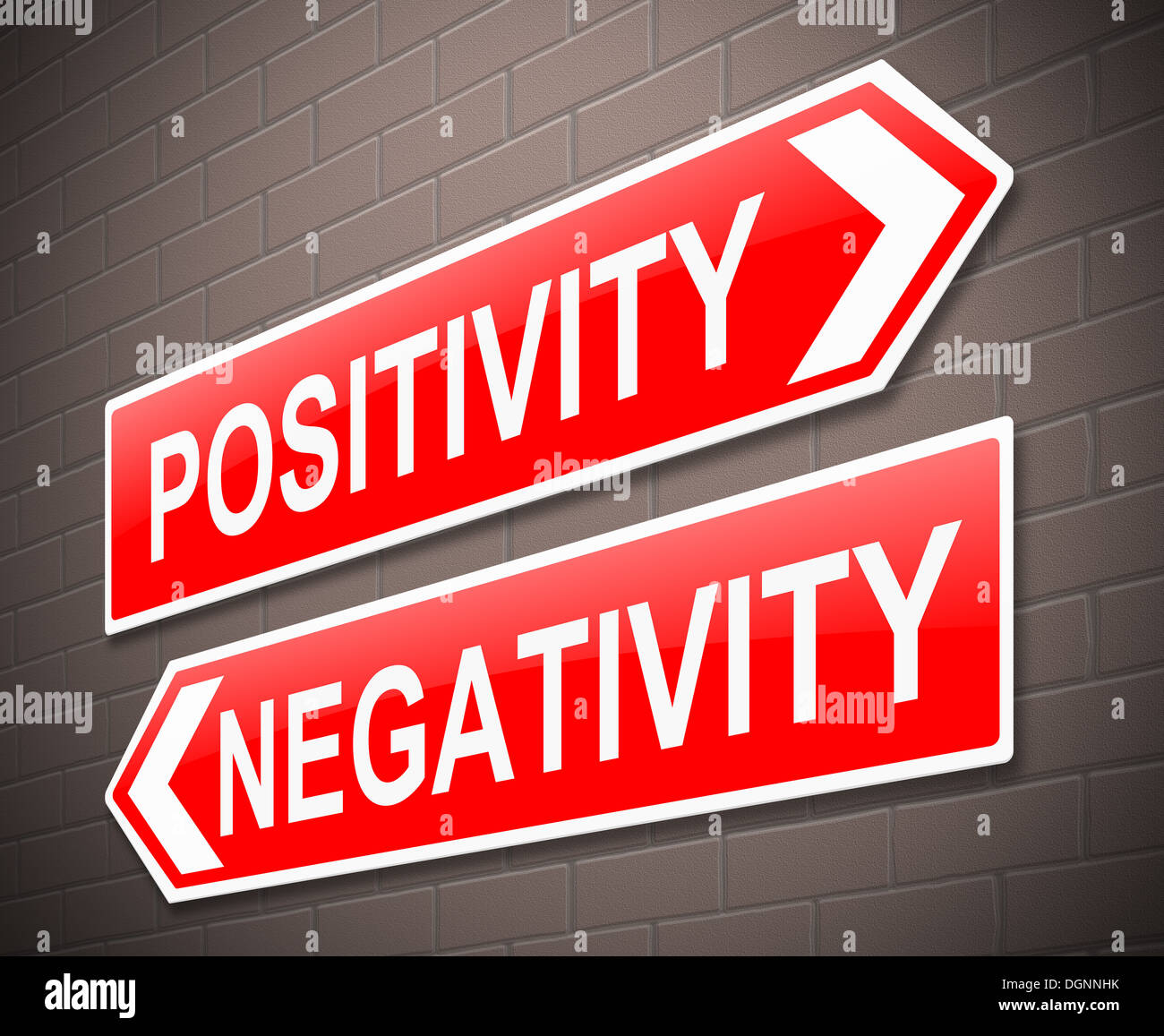 Positive or negative concept Stock Photo - Alamy