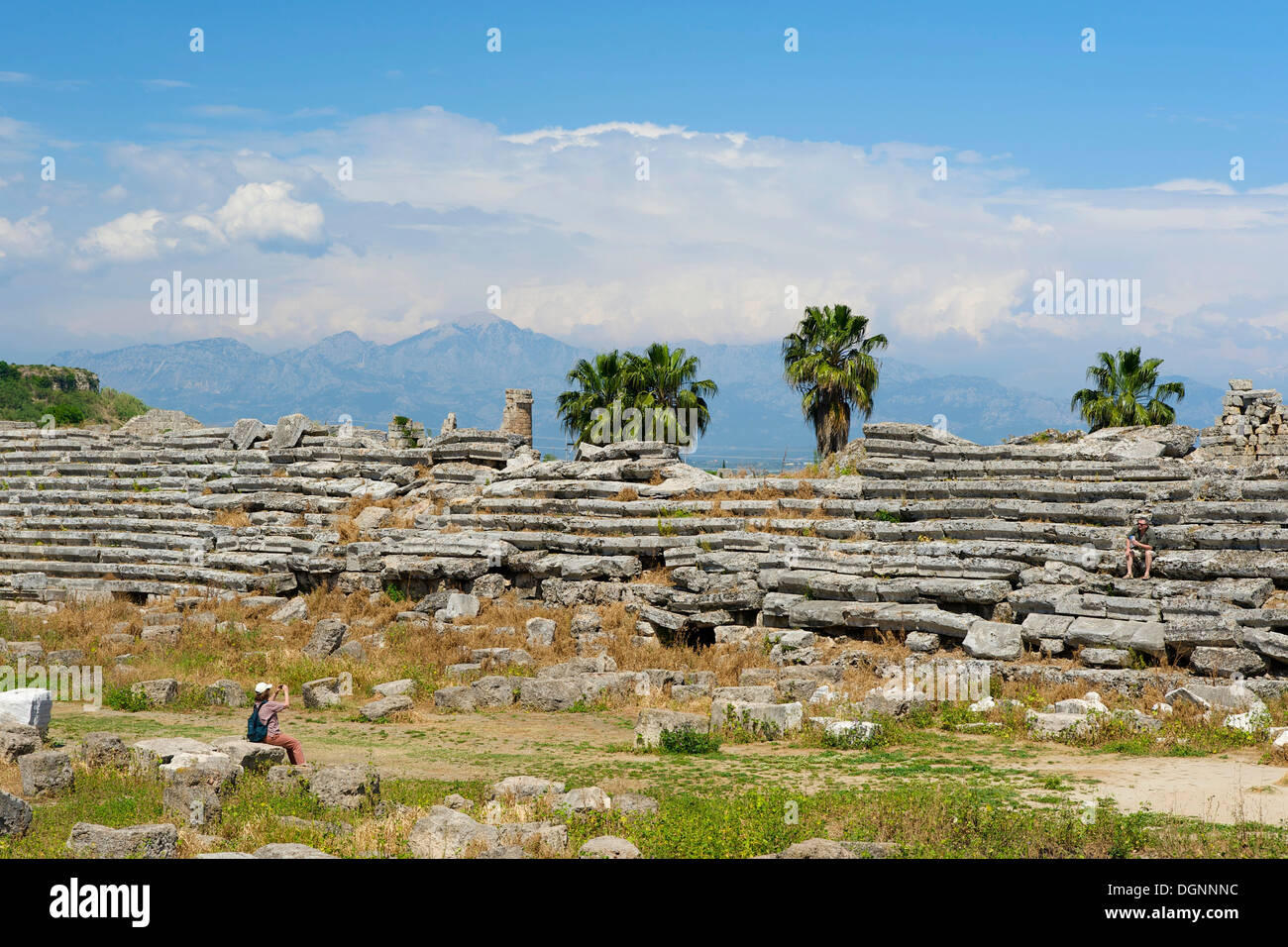 Stadium, archaeological excavation site of Perge, Antalya, Turkish ...