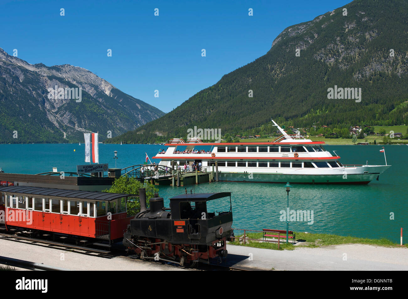 Train of achensee railway achenseebahn hi-res stock photography and ...