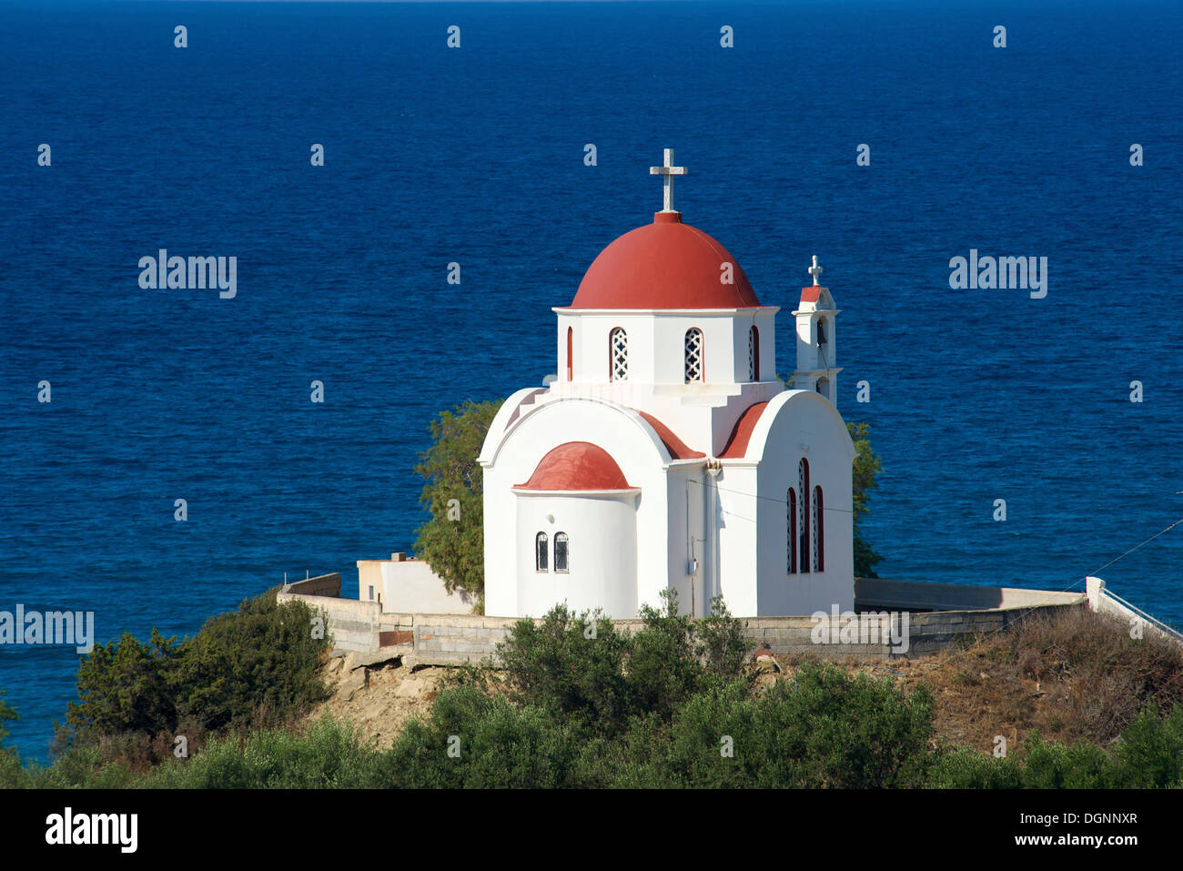Nea Mirtos church, south coast, Crete, Greece, Europe Stock Photo - Alamy