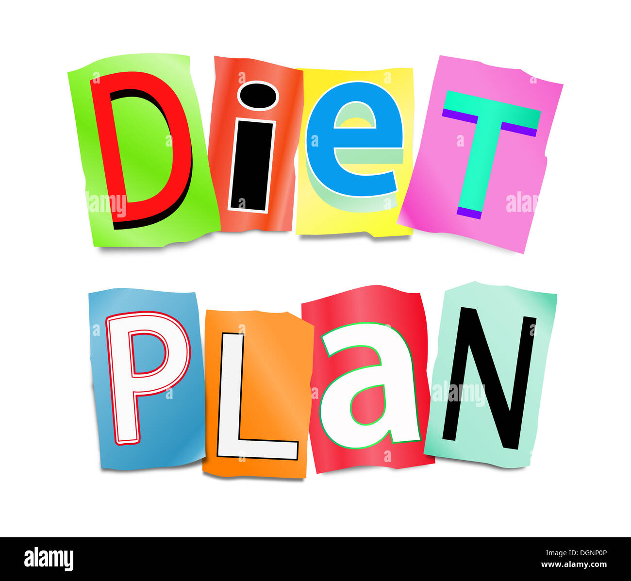 Dietary plan illustration hi-res stock photography and images - Alamy
