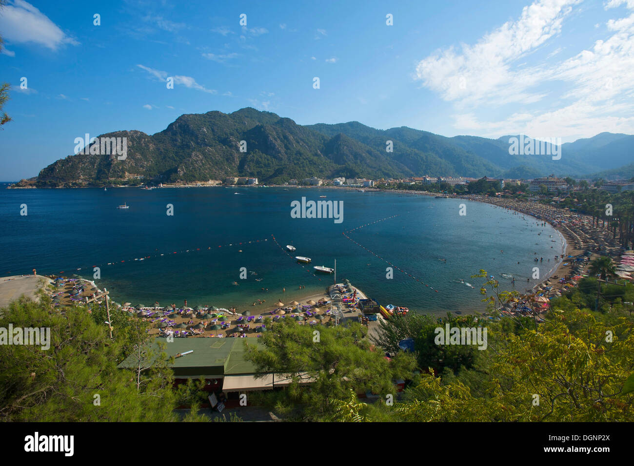 Bay of Icmeler near Marmaris, Turkish Aegean Coast, Turkey Stock Photo ...