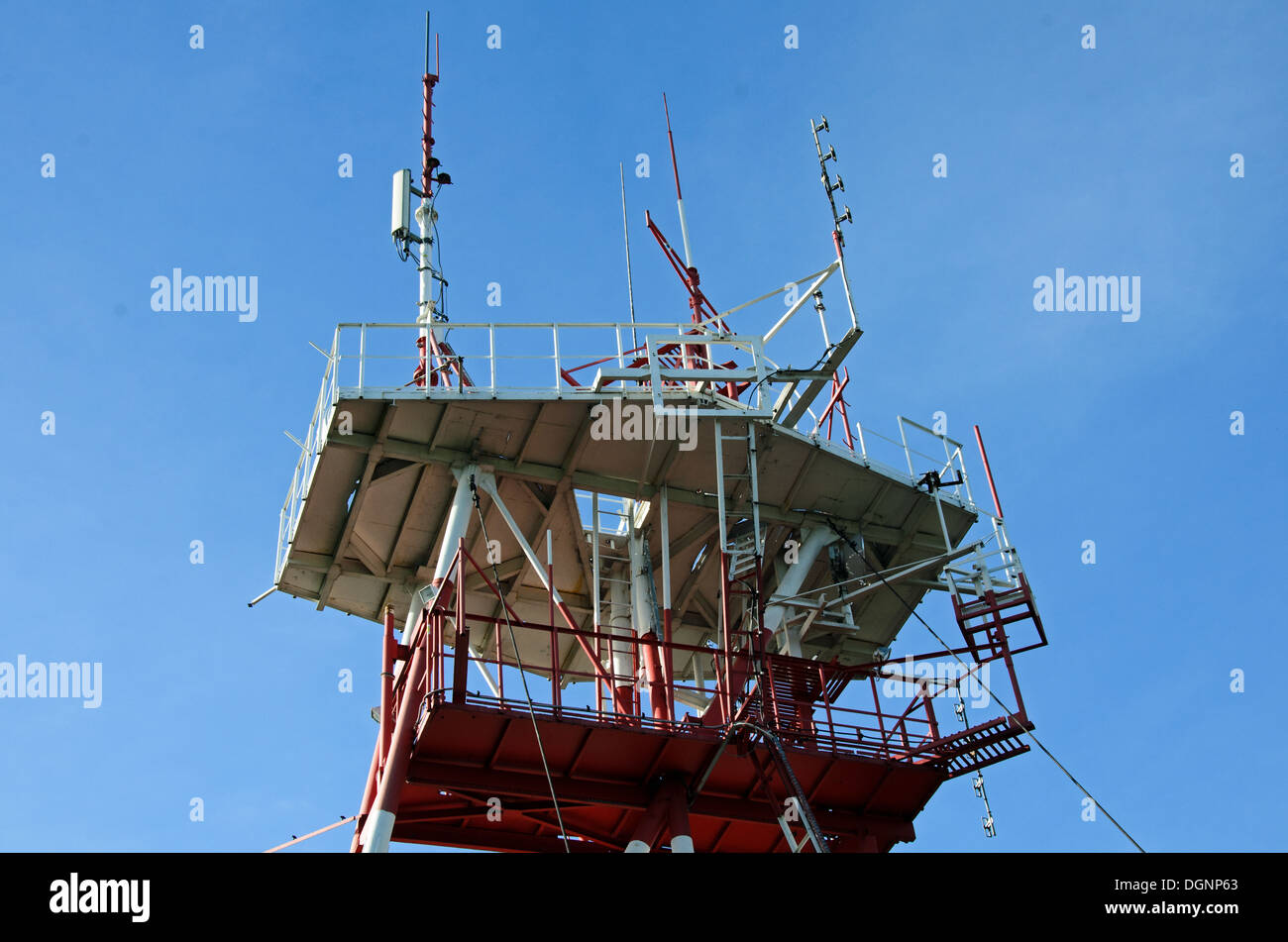Photo of modern communication antenna Stock Photo - Alamy