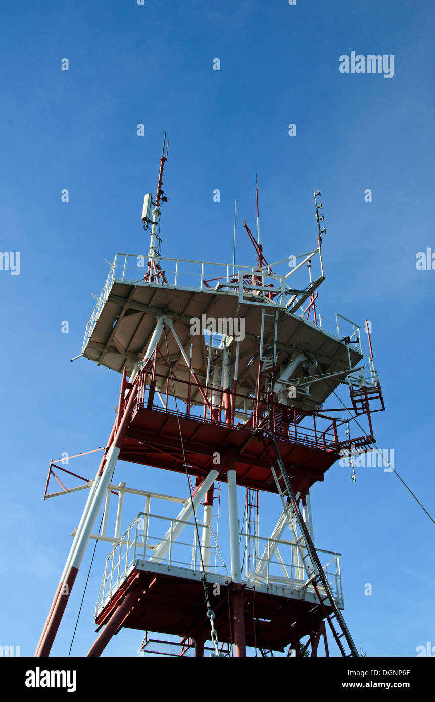 Photo of modern communication antenna Stock Photo - Alamy