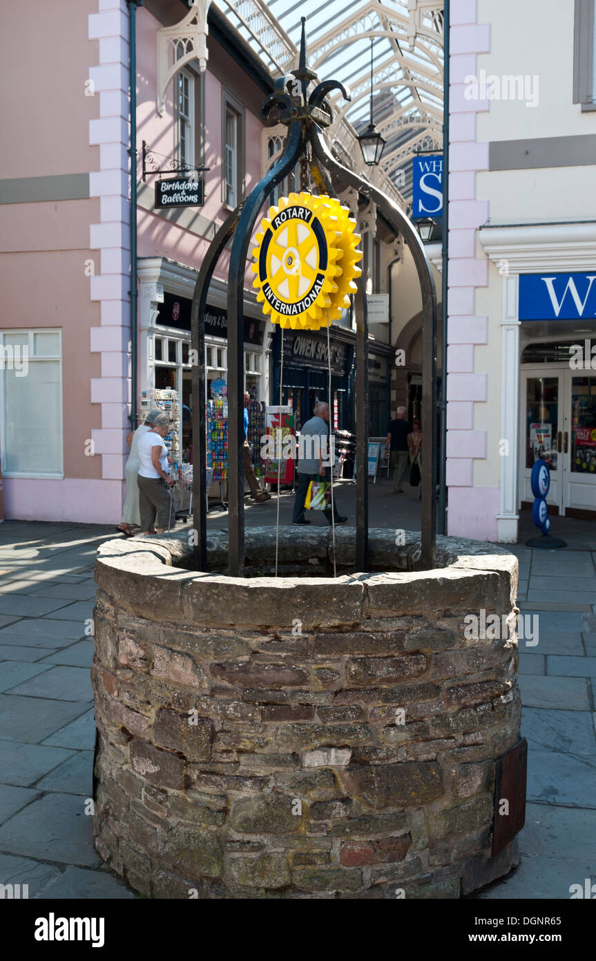 Rotary International wishing well Bethel Square in Brecon in Brecon ...